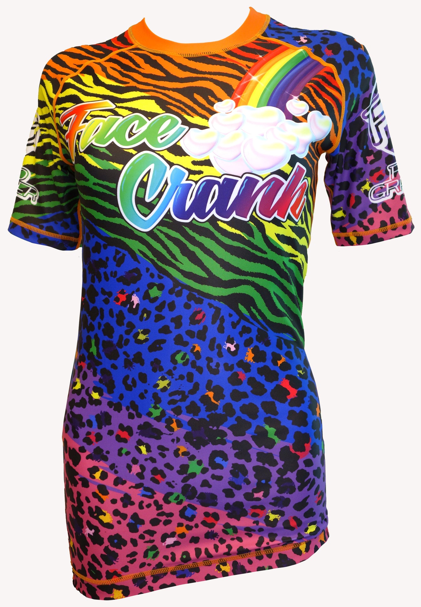 Face Crank Lisa Frank Parody Women's BJJ Rash Guard