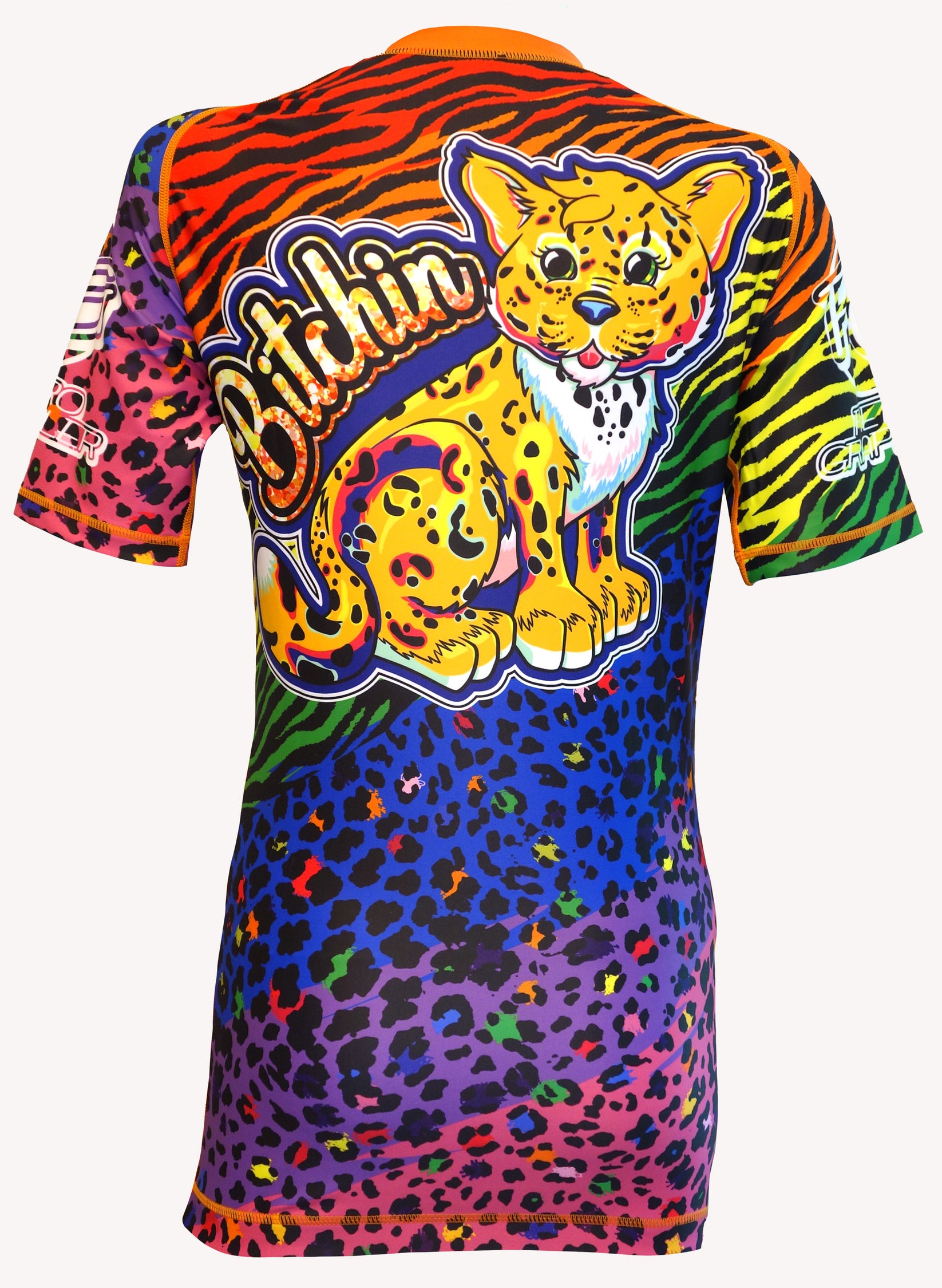 Face Crank Lisa Frank Parody Women's BJJ Rash Guard