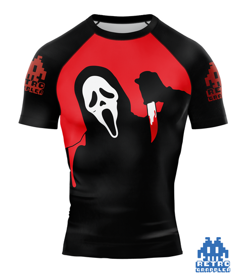Ghostface Horror Jiu Jitsu Rash Guard | Long Sleeve Top