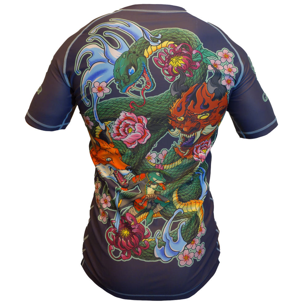 Frog and Snake Japanese BJJ Rash Guard