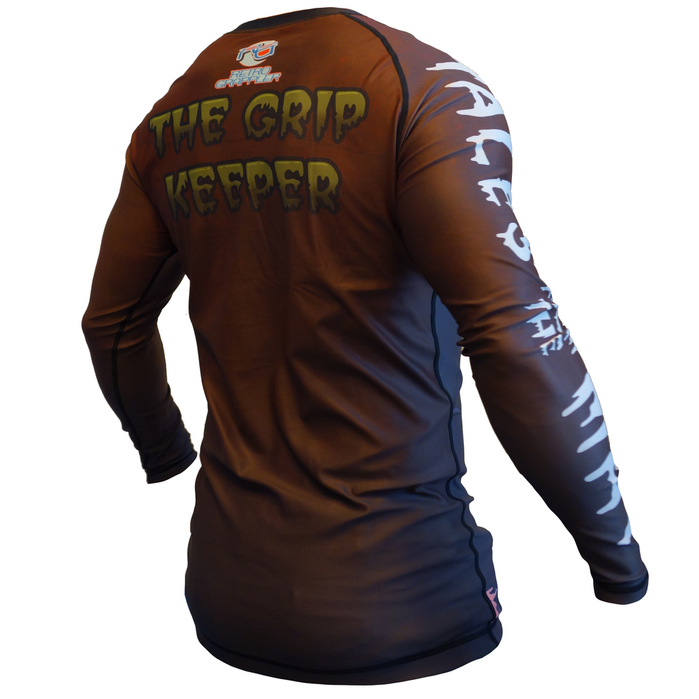Grip Keeper BJJ Rash Guard | Horror Grappling Design