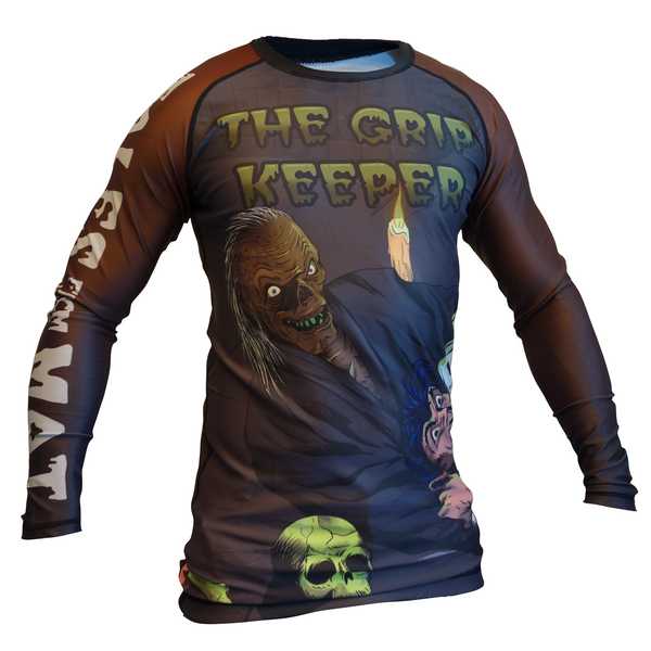 Grip Keeper BJJ Rash Guard | Horror Grappling Design